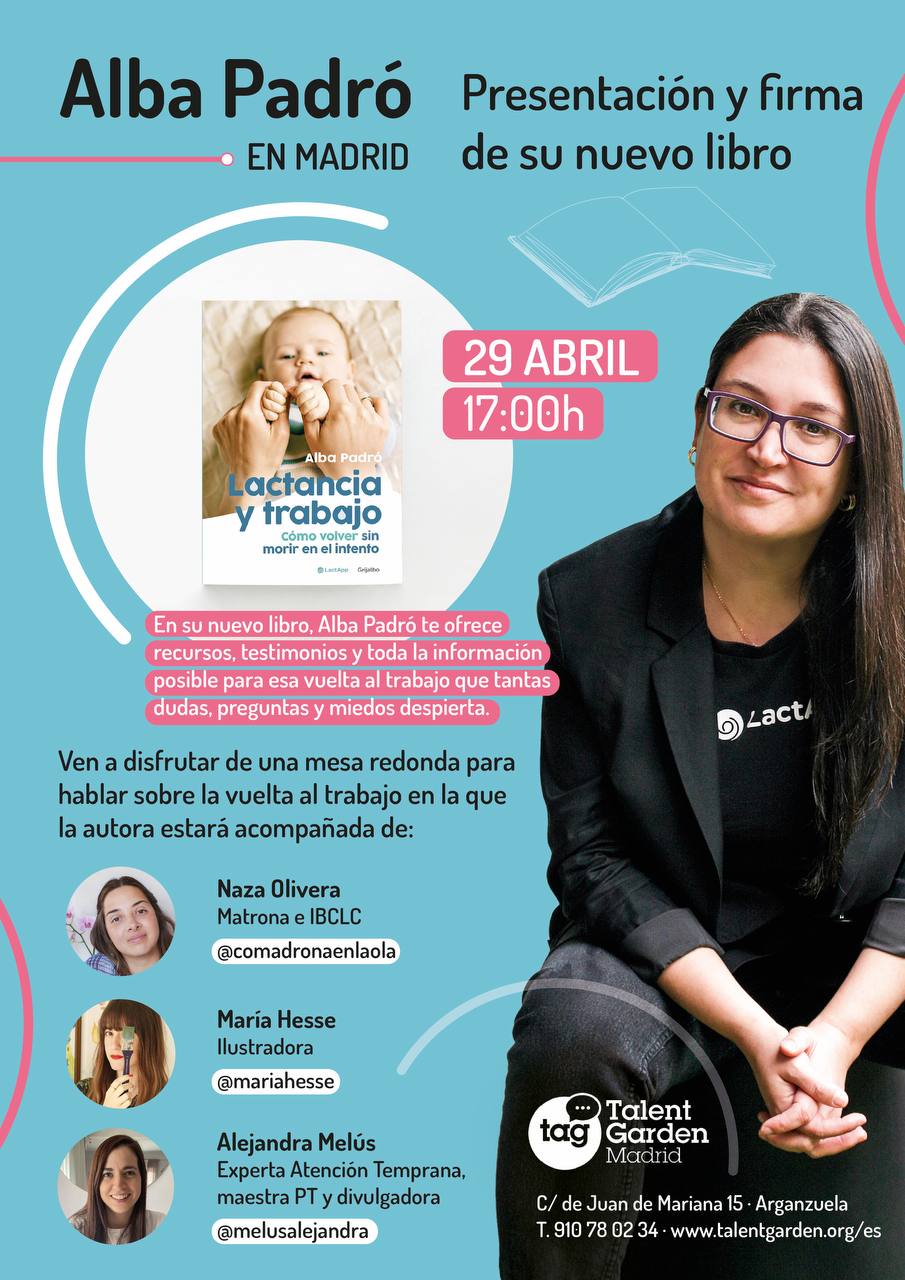 Alba Padró presenta en Madrid su nuevo libro | LactApp Blog